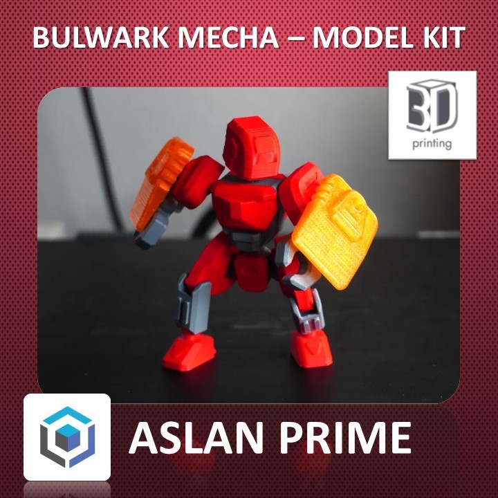Buswark MECHA HEAVILY ARMORED SHIELD MECH MODEL KIT POSEABLE JOINT ...