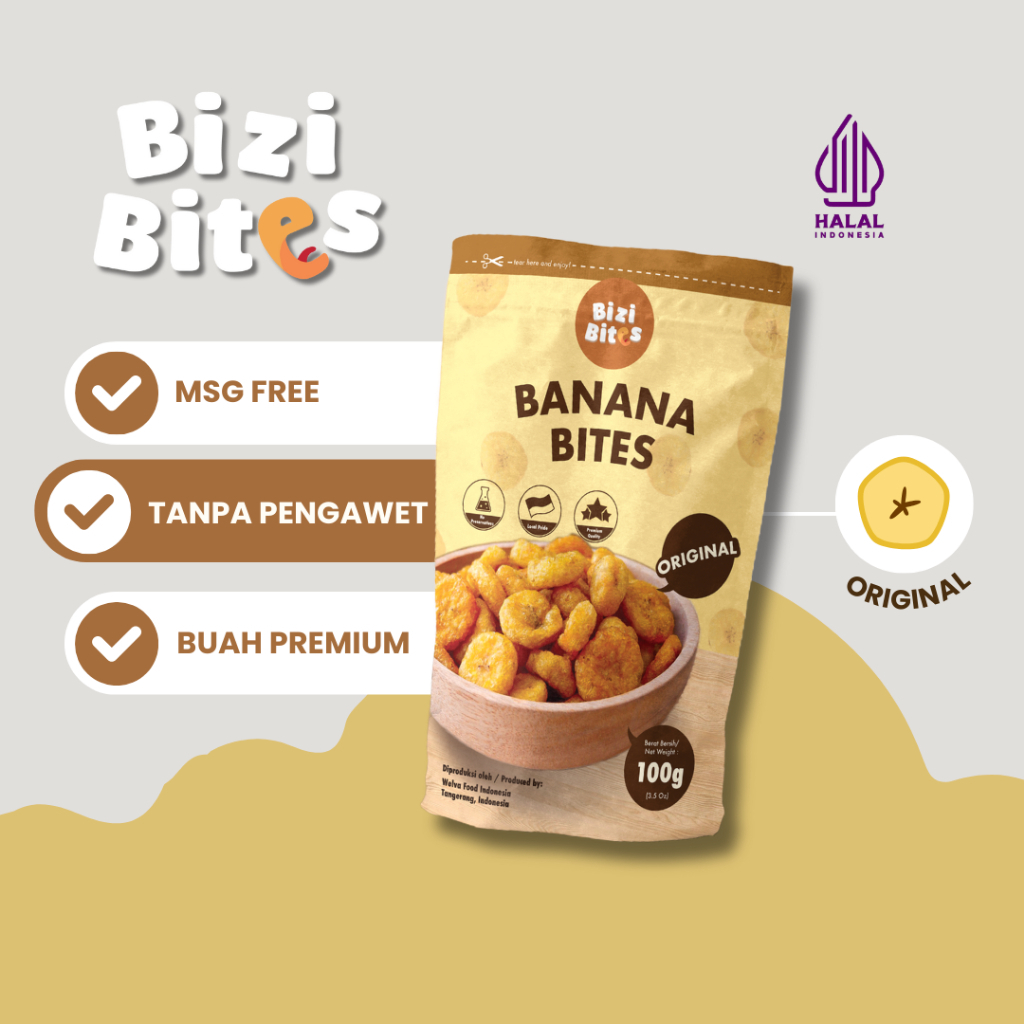 Banana Bites Original Banana Chips 100 Gr | Shopee Malaysia