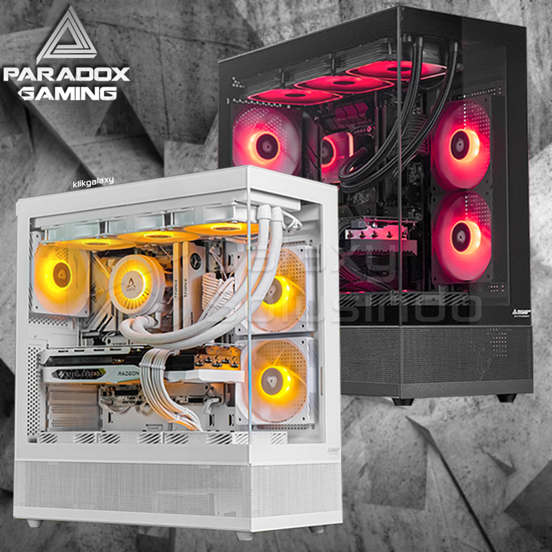 PARADOX MYTHOS ADVANCE V2 Tempered Glass ATX Gaming Case - Black ...