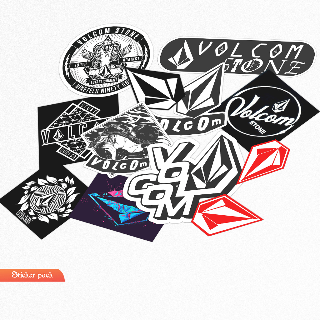 Volcom brand distro stickers / Sticker Pack | Shopee Malaysia