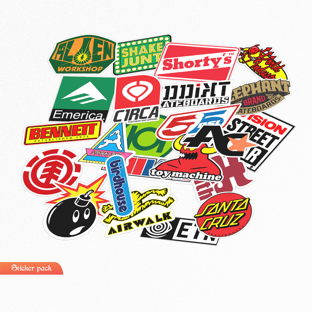 Distro stickers / SKATE sticker pack stickers | Shopee Malaysia
