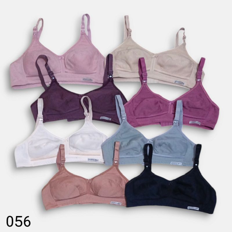 DAILY SPORT BRA BASIC BRA 056 I WITHOUT WIRE I WITHOUT FOAM I 32 - 40 ...