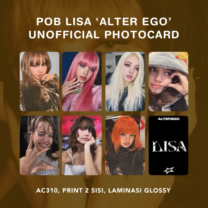 POB LISA 'ALTER EGO' UNOFFICIAL PHOTOCARD Vixi Roxi Kiki Sunni Speedi ...