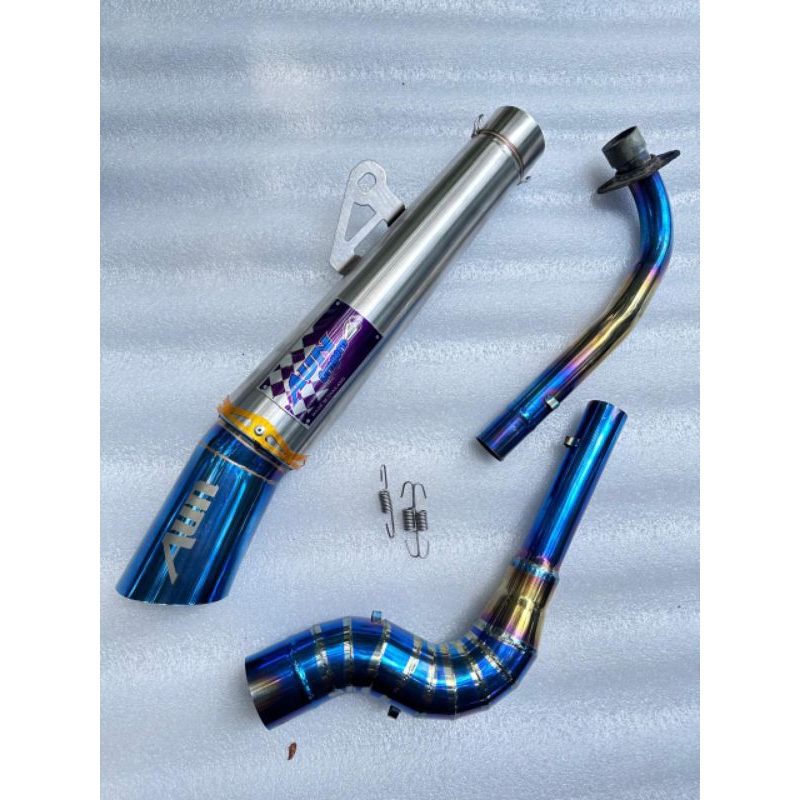 Aun Pipe canister contour open specs exhaust Pipe for Wave 125 Xrm 110/ ...