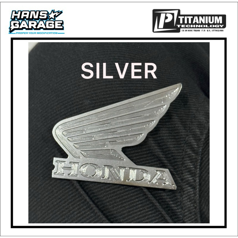 Honda SILVER CNC WINGS emblem (2 emblems) | Shopee Malaysia