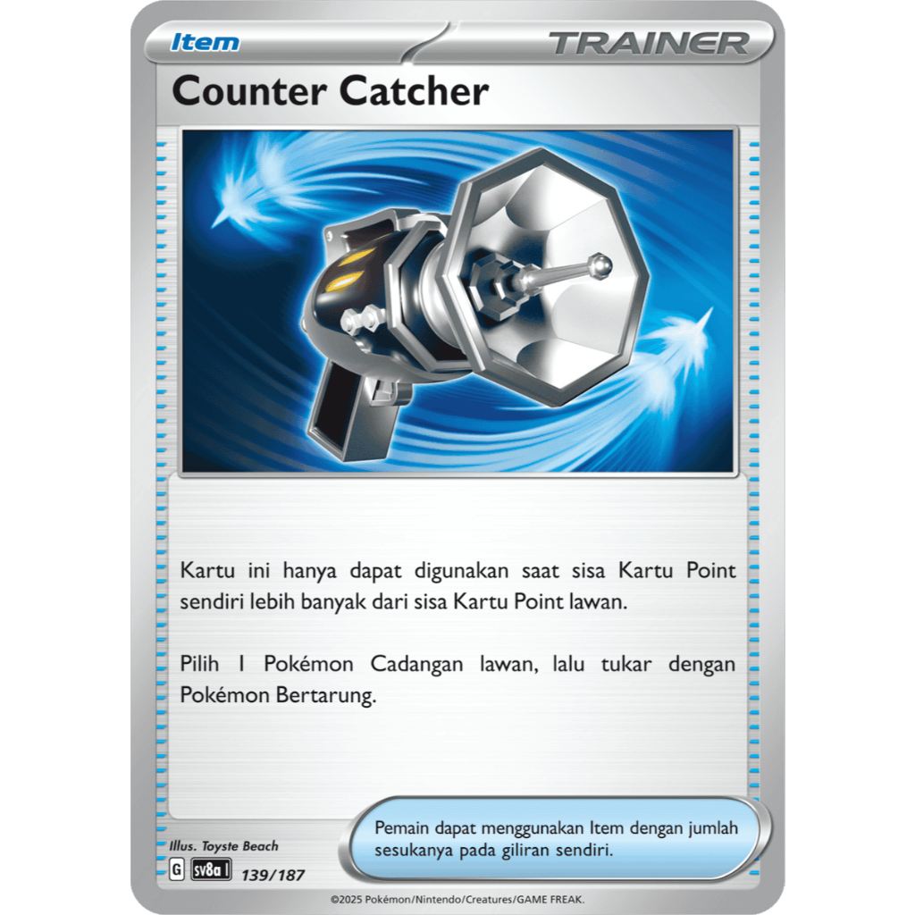 Tcg Pokemon Indonesia sv8a Counter Catcher 139/187 | Shopee Malaysia
