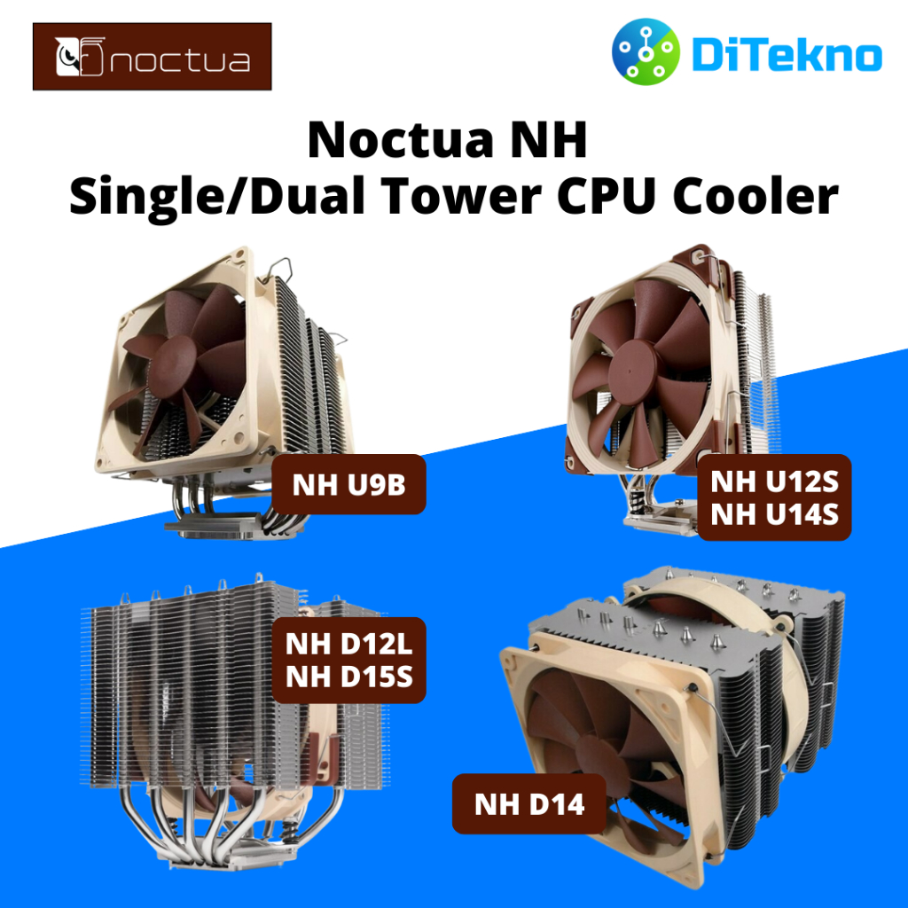 Noctua NH Series Single/Dual Tower CPU Air Fan Cooler NH U9B NH U12S NH U14S NH D12L NH D15S NH ...