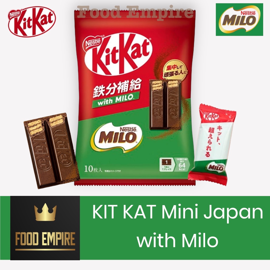 Japanese MILO KITKAT | Mini Chocolate Kit Kat | Product of Japan ...