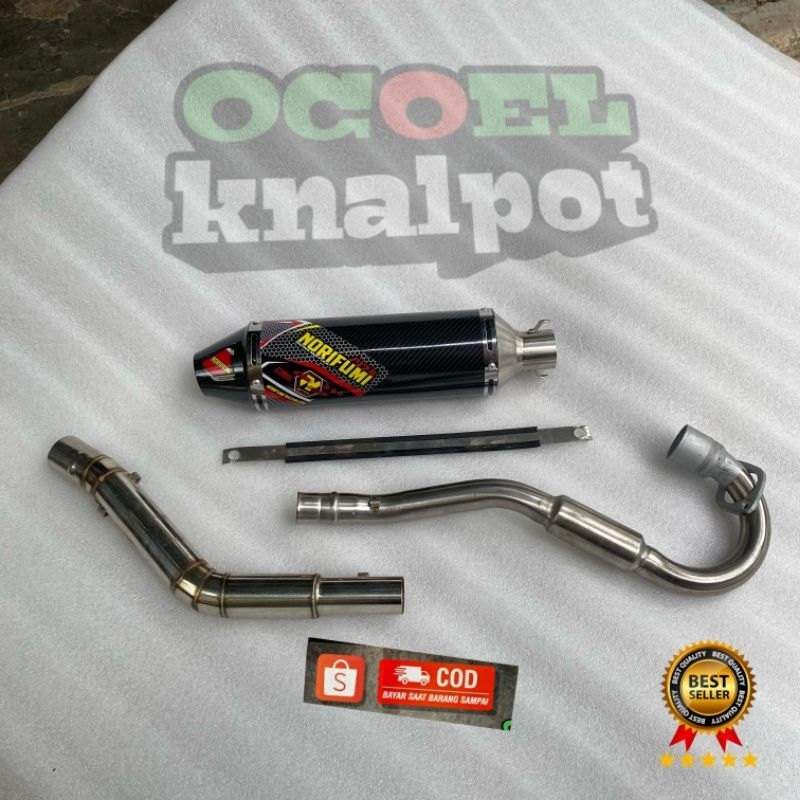Exhaust Open Spec Norifumi Carbon 38mm For Dmx R 150 Ksr110 DTM150 ...