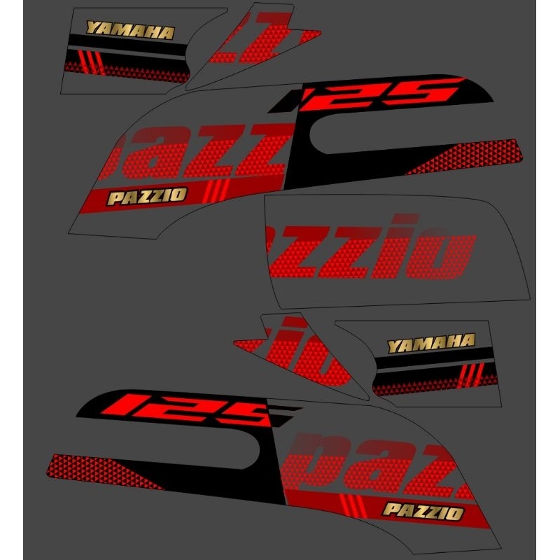 Custom transparent fazzio 125 sticker striping | Shopee Malaysia