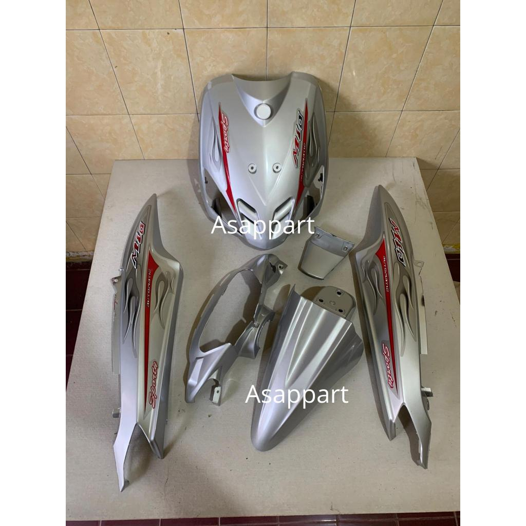 YAMAHA MIO SPORTY FINE BODY COVER MIO SPORTY SET SILVER STANDARD ...