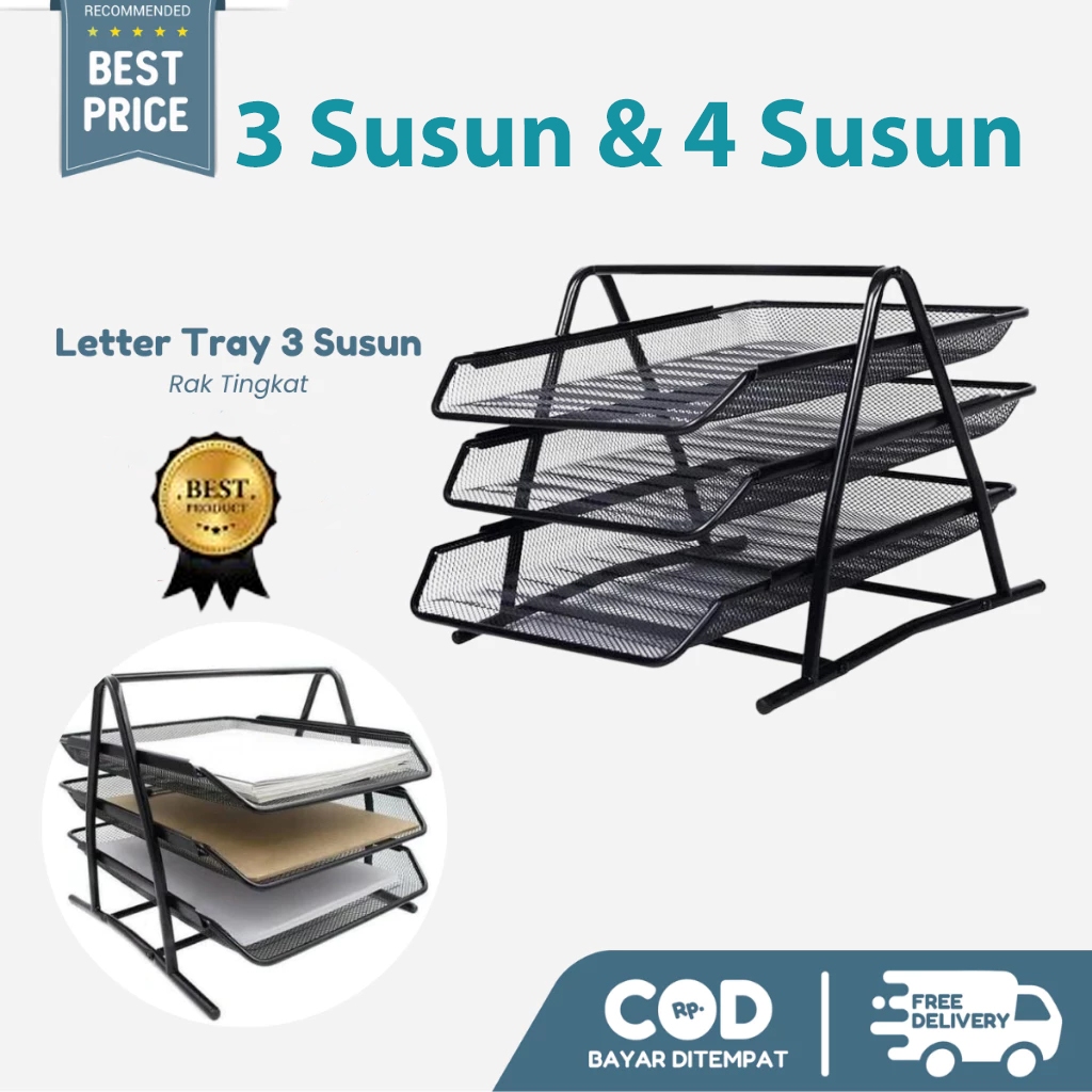 3 Tier & 4 Tier Letter Document Paper Rack - Paper Document Letter Tray ...
