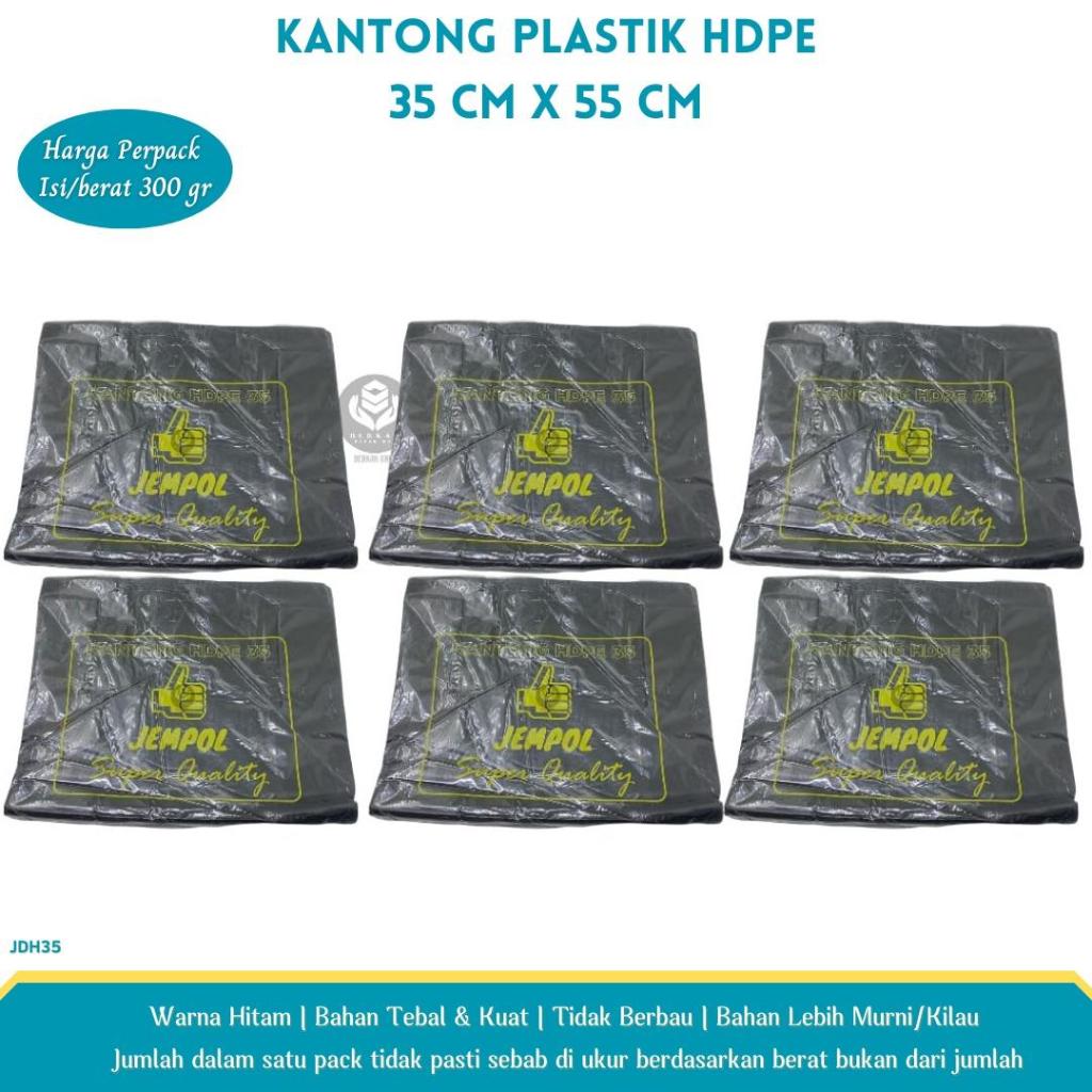 HITAM Black Thumb Plastic Bag Uk. 35 300 Gram Plastic Bags (300 Grams ...
