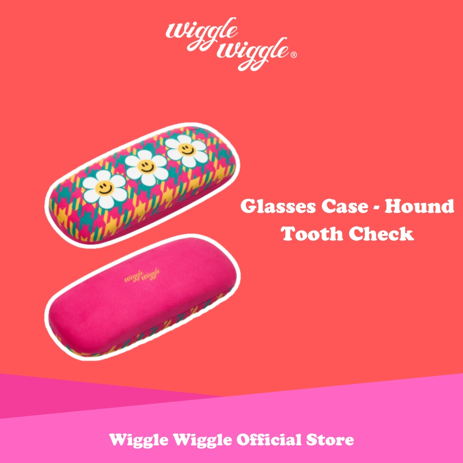 Wiggle Wiggle Glasses Case - Hound Tooth Check Cute Aesthetic Glasses ...