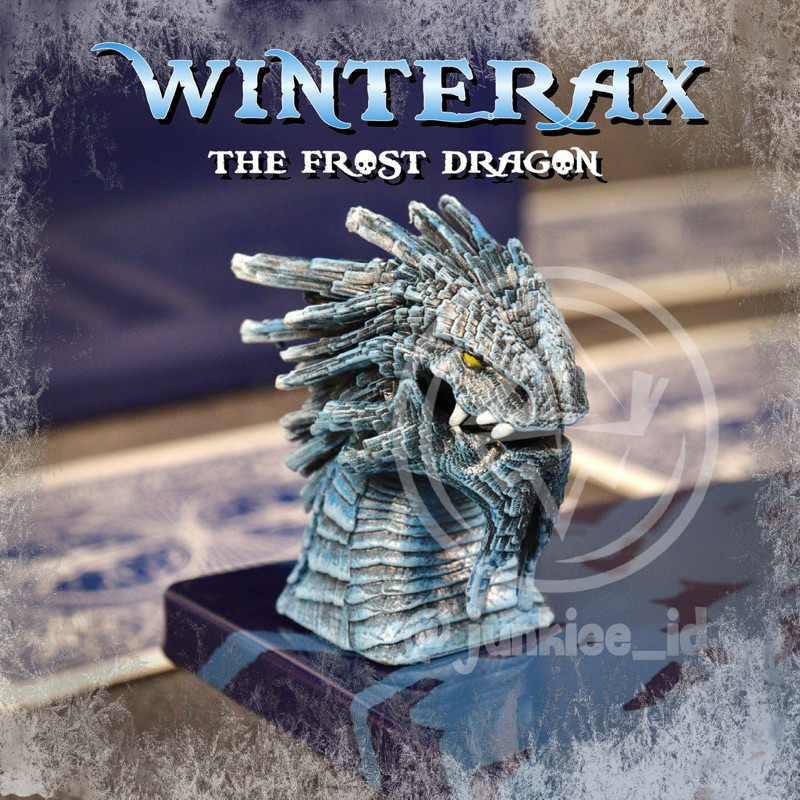 Dragon artisan keycaps winter dragon winterax dnd keycaps for ...