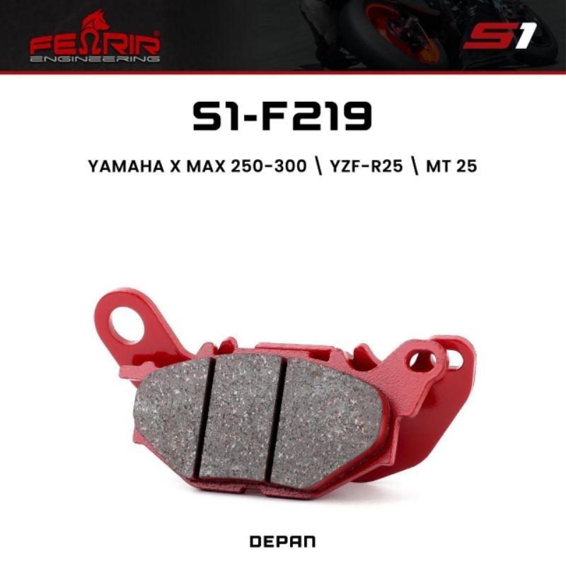 Front Brake Pad Dispad Xmax 250 300 Old New Connected R25 MT25 YZF X ...
