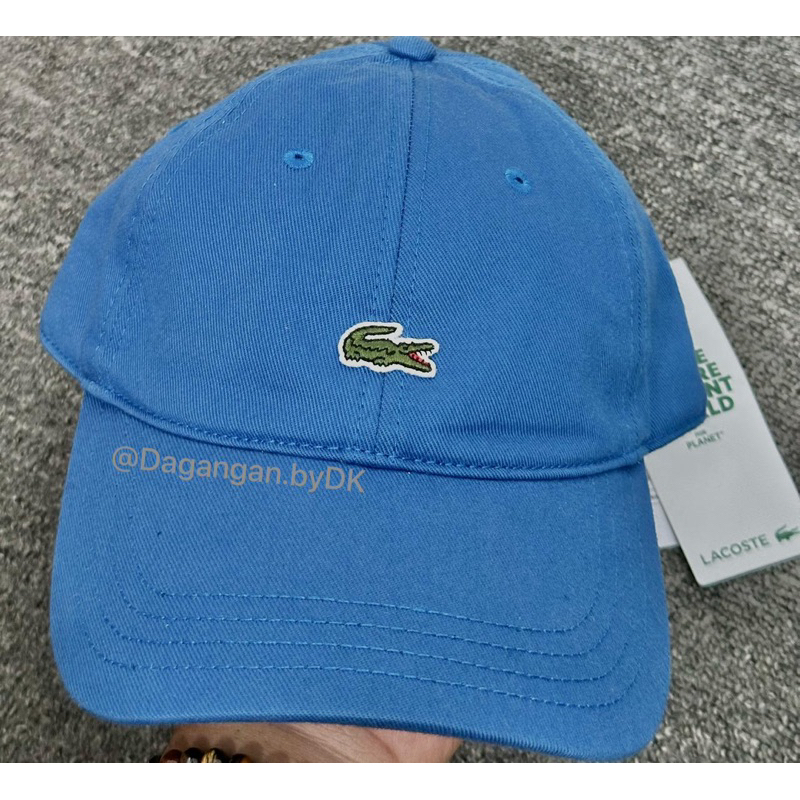 Original Lacoste Logo Hat, Official Item 100% Blue | Shopee Malaysia