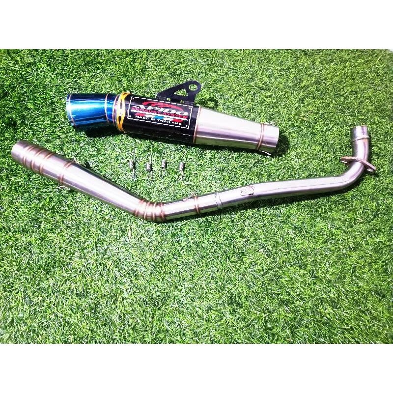 Apindo Pipe canister contour open specs exhaust Pipe for Wave 125 Xrm ...