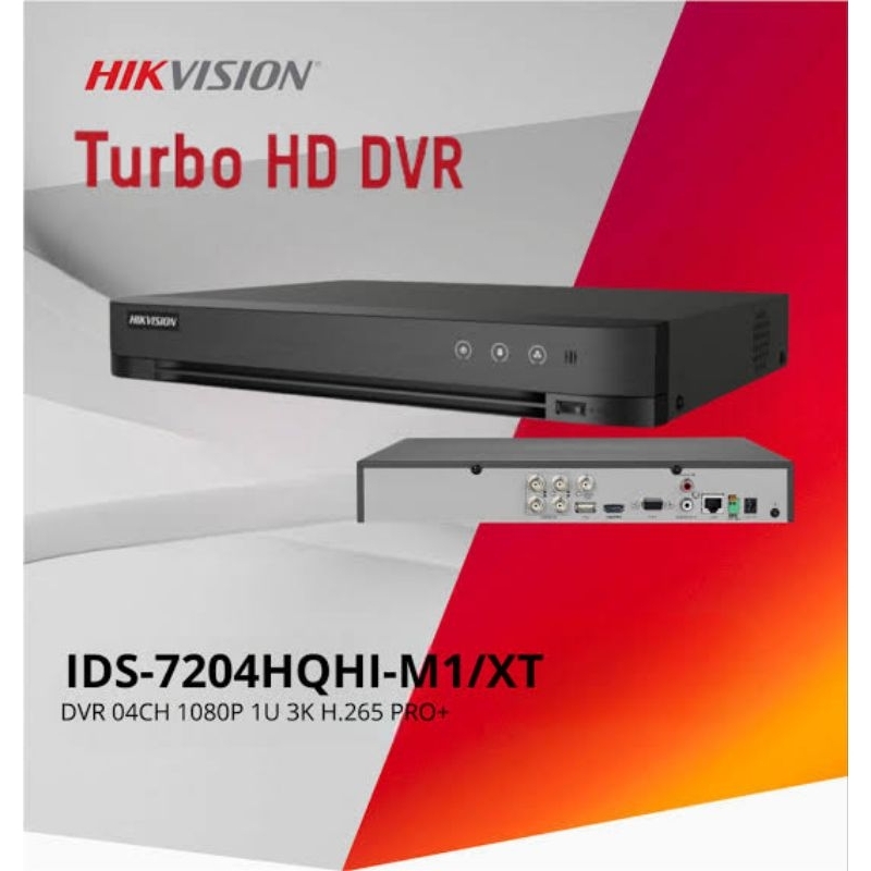 Dvr Hikvision iDS-7204HQHI-M1/XT AcuSense 4in1 4CH H265 up to 5MP ...
