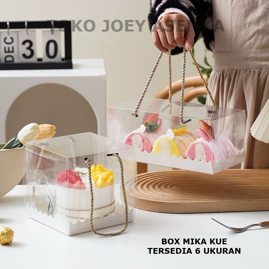 Mika BOX TRANSPARENT RECTANGULAR CAKE PACKAGING BOX GIFT BOX HAMPERS ...