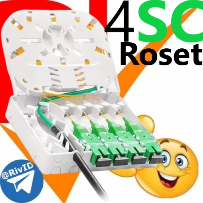 Empty 4 Core Rosette FTTH 4core OTB 4C Optical Termination Box FO ...