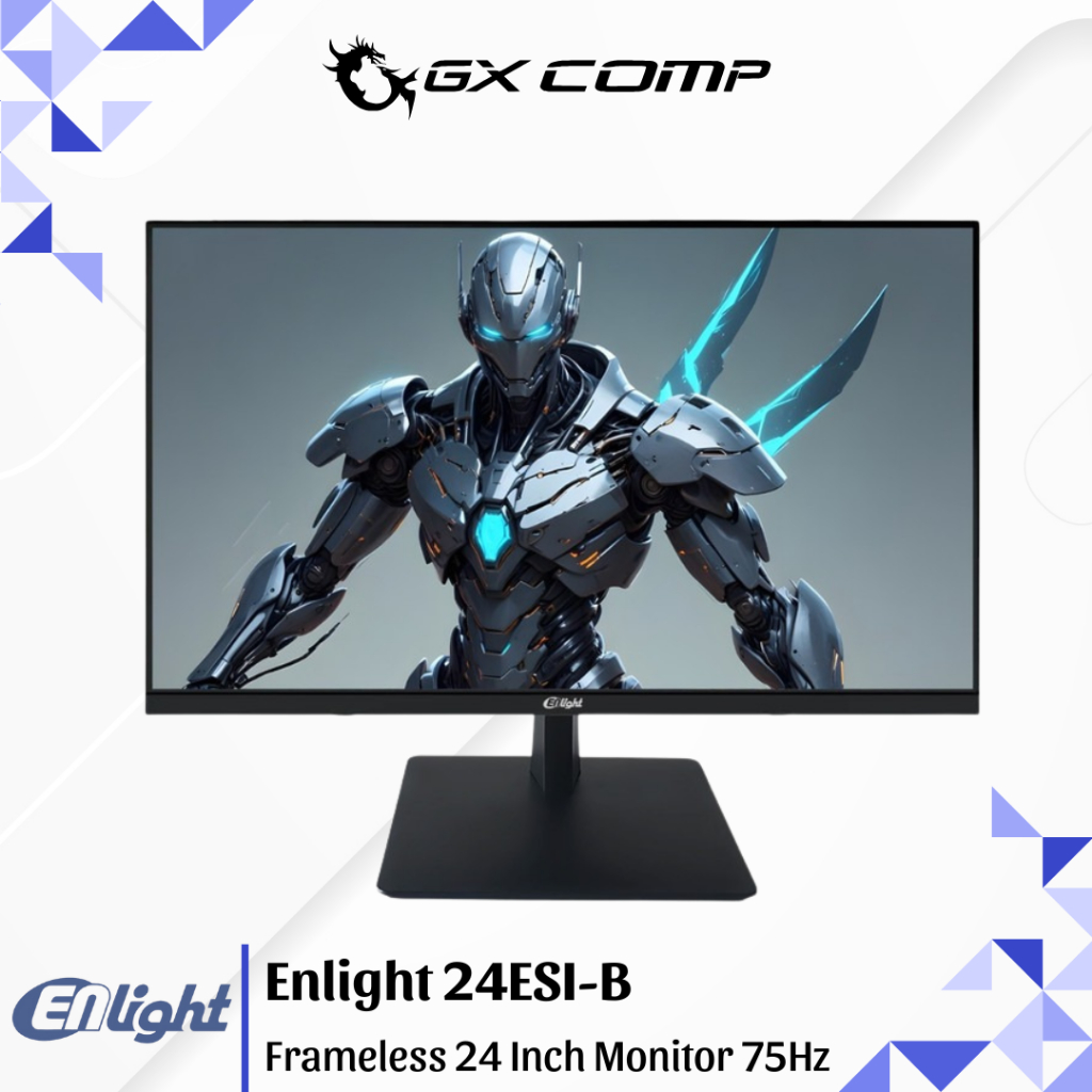 Enlight 24ESI-B Frameless 24 Inch LED Monitor 24" IPS 75Hz Gaming ...