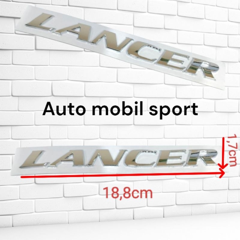 Mitsubishi LANCER CHROME LANCER WRITING LOGO EMBLEM | Shopee Malaysia