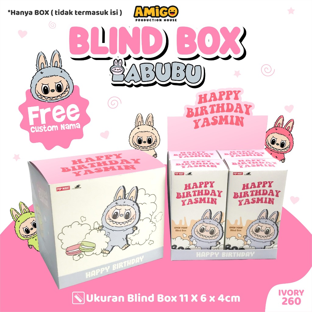 CUSTOM BLIND BOX LABUBU / SANRIO / POWER PUFF GIRL CRY BABY / BIRTHDAY ...