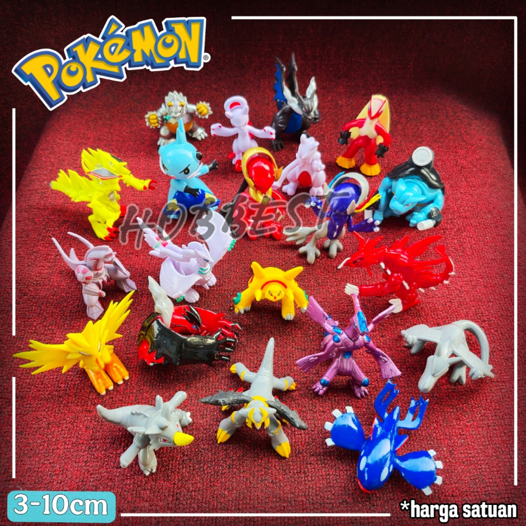 Pokemon 10cm Action Figure - Miniature Cake Topper Display Toy Pikachu ...