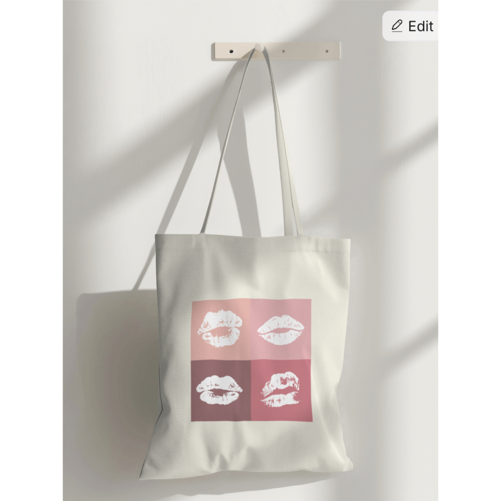 Totebag (Tote Bag) - Lips and Find Your Beauty | Shopee Malaysia