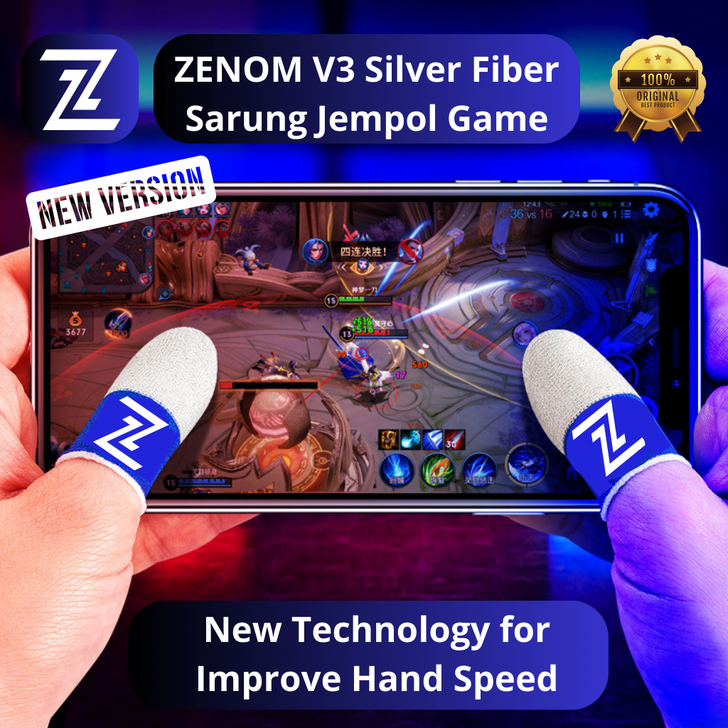 Zenom Original Carbon Fiber Anti-Sweat Gaming Thumb Cover, 2pcs ...