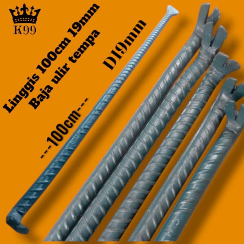 Jumbo crowbar P100cm /1m - diameter 19mm / remove butterfly nails ...