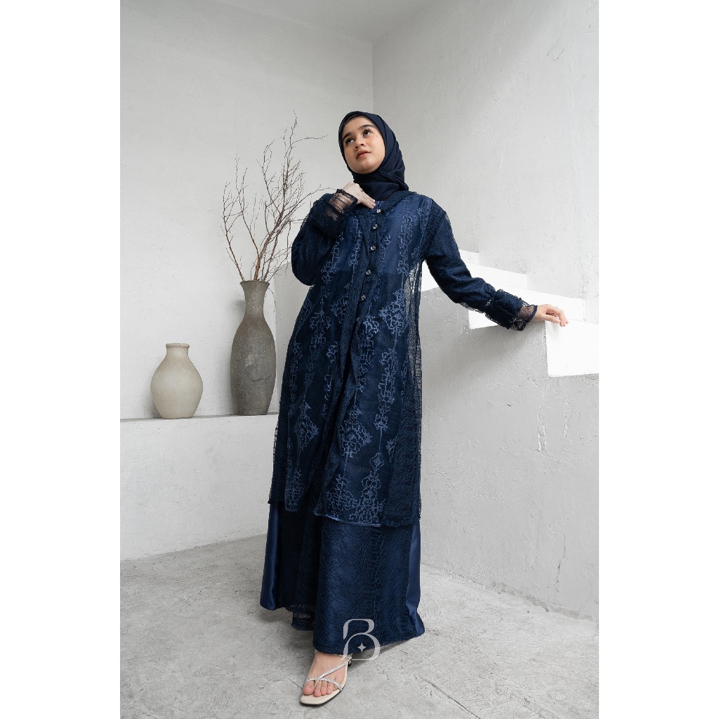 Rafa DRESS SET OUTER BRUKAT MIX CHANTILY KONDANGAN BAJU LAMARAN SIMPLE ...