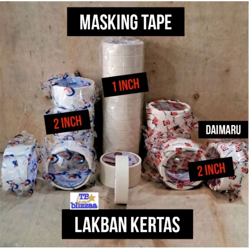 1" inch Paper Duct Tape 2" inch Paper Duct Tape Daimaru Masking Tape 1 ...