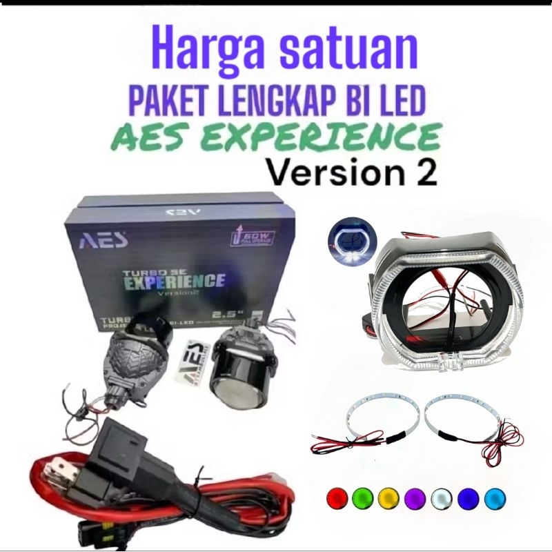 Complete package Bi-laser Biled Projector AES Turbo SE Experience V2 2. ...