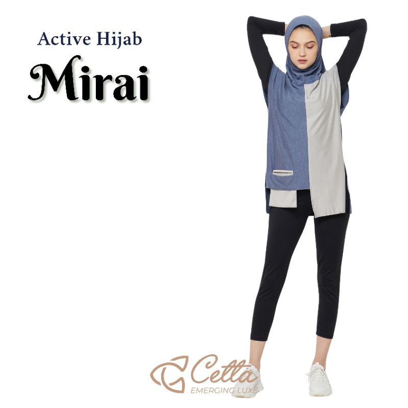Mirai Active Hijab-Sports Hijab-Sport Hijab-Free Mask Matching Color ...