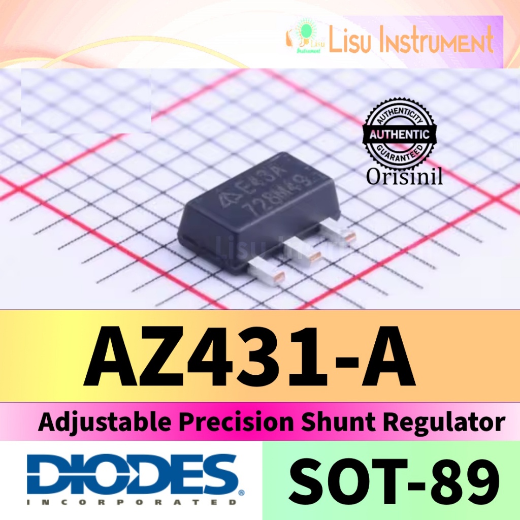 AZ431AR E43A Adjustable Precision Shunt Regulator SOT-89 Diodes ...