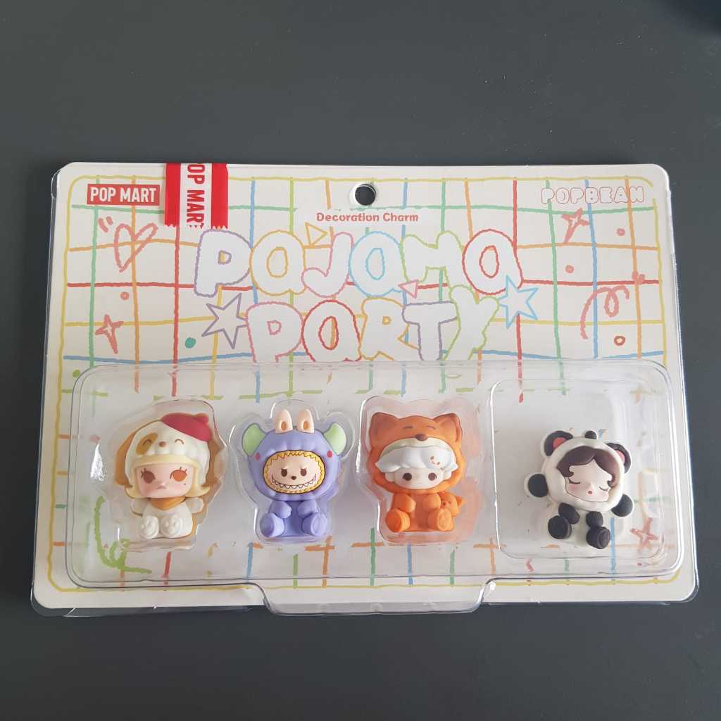 POP MART Pajama Party Series Decoration Charm Set Secret Skullpanda ...