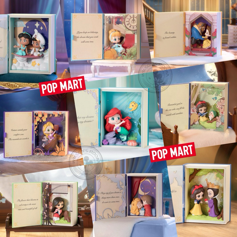 POPMART Disney Princess Fairy Tales Storybook Blind Box Snow White ...