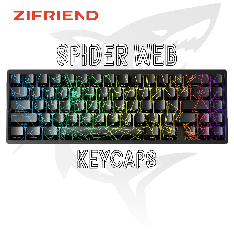 FURYCUBE Spider Web Theme Keycaps 120+ Keys a Set Keycaps for ...