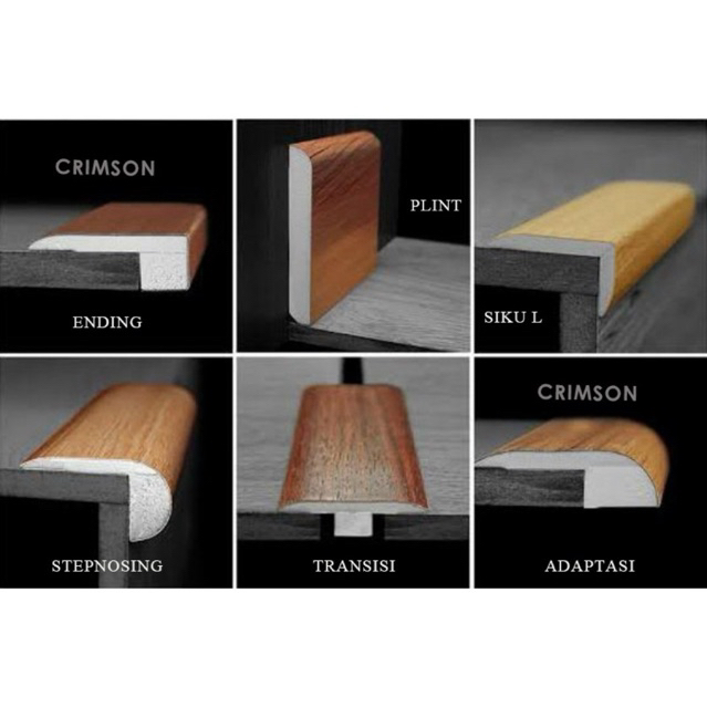 PVC ACCESSORIES PVC Adaptation Trim / Door Trim / Vinyl Edging / Stair ...