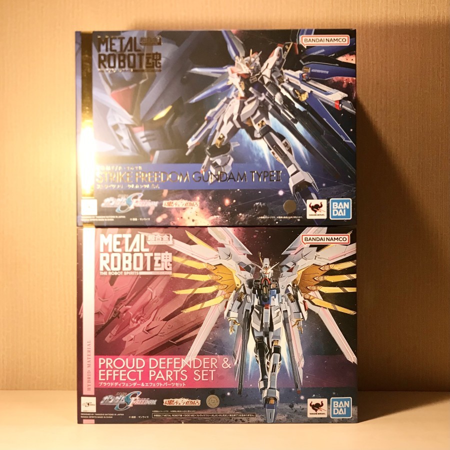 Metal RoDa Robot Damashii Spirits Strike Freedom Gundam Type 2 x Proud ...