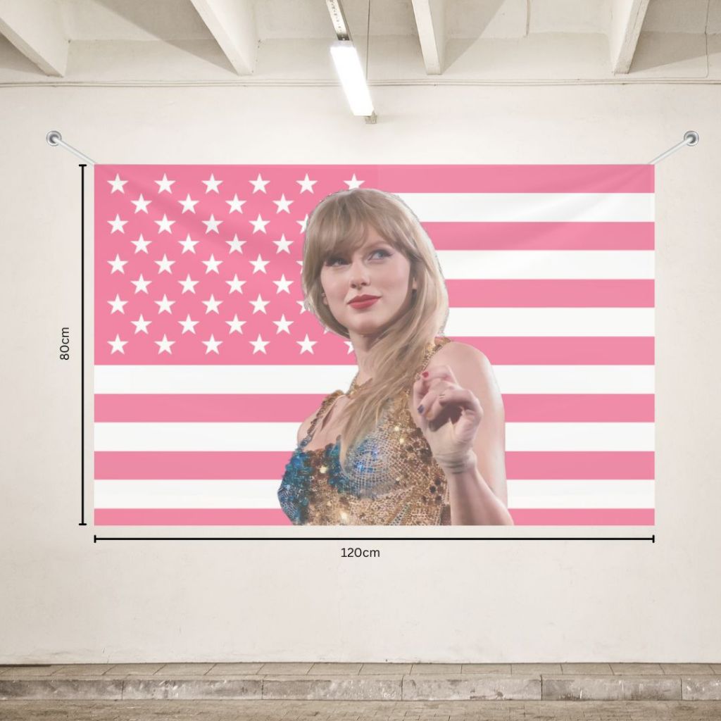 Taylor Swift Pink Flag (Taylor Swift Flag) | Shopee Malaysia