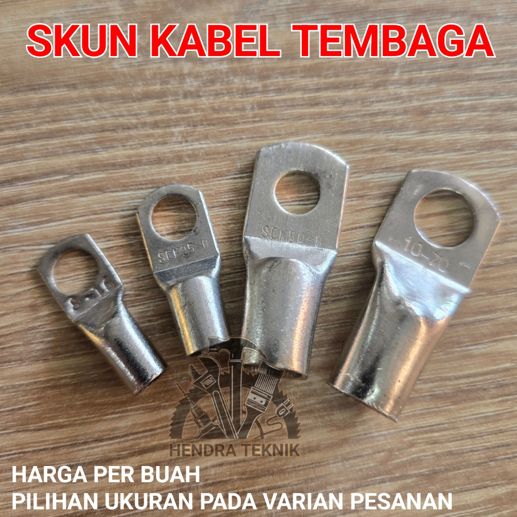 SKUN COPPER CABLE 16mm 25mm 35mm 50mm CABLE LUG SCHOON TERMINAL ...