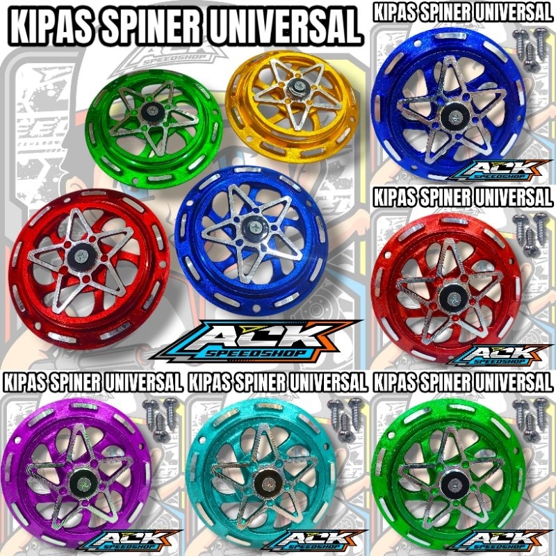 UNIVERSAL FULL CNC FAN COVER SPINER MATIC DUCK FIZ R MIO BEAT VARIO ...