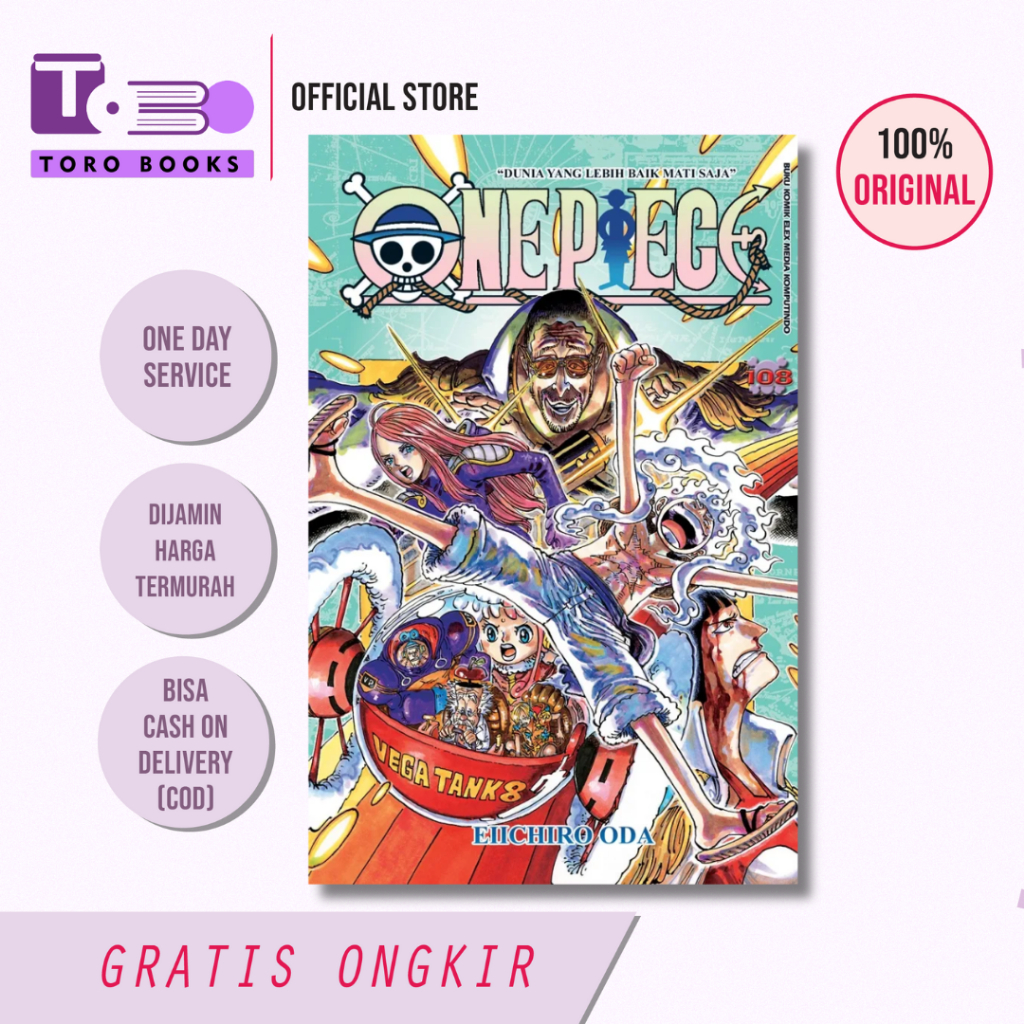 Comic series: One Piece 108 + postcard - Eiichiro Oda | Shopee Malaysia