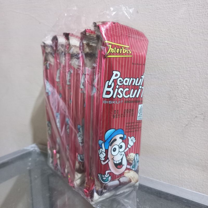 Interbis Peanut Biscuits 1 Pack Contains 10 pcs @17g Peanut Cream ...
