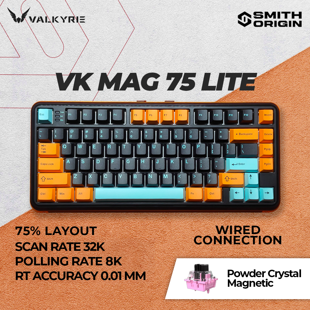 VALKYRIE VK MAG 75 Wired Magnetic Switch Gaming Keyboard | Shopee Malaysia