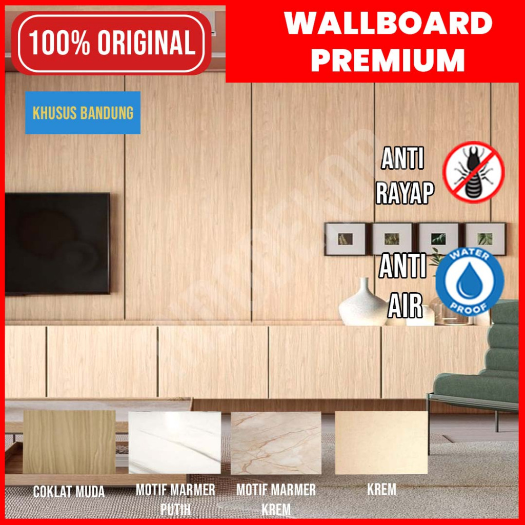 WPC Wallboard/ PVC Panel Wallboard/ Wallboard 3.0 Meter x 40 Cm ...