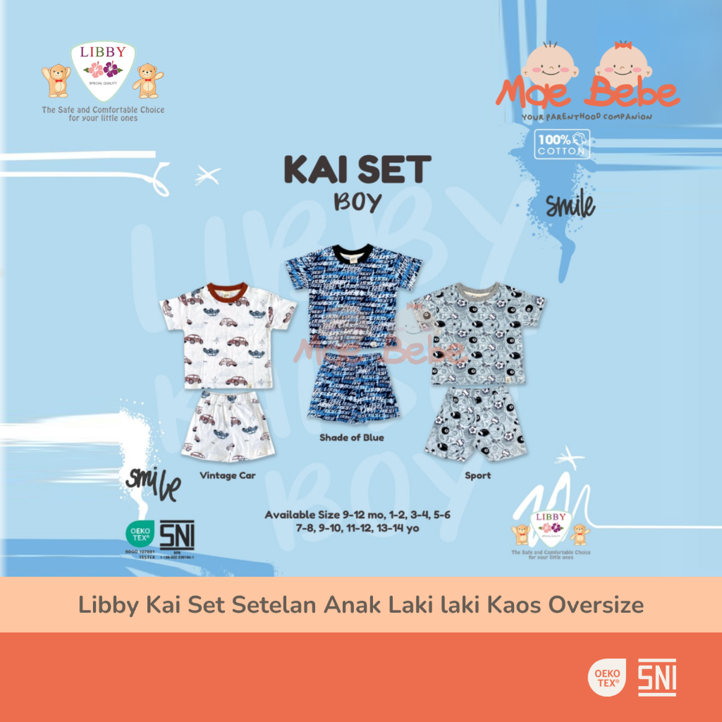 KATUN Libby Kai Boy Set Boys Suit Oversized Cotton T-shirt Ages 9 months - 14 years | Shopee ...